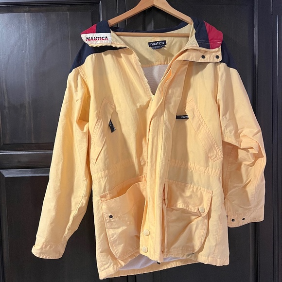 Nautica | Jackets & Coats | Nautica Yellow Rain Jacket | Poshmark